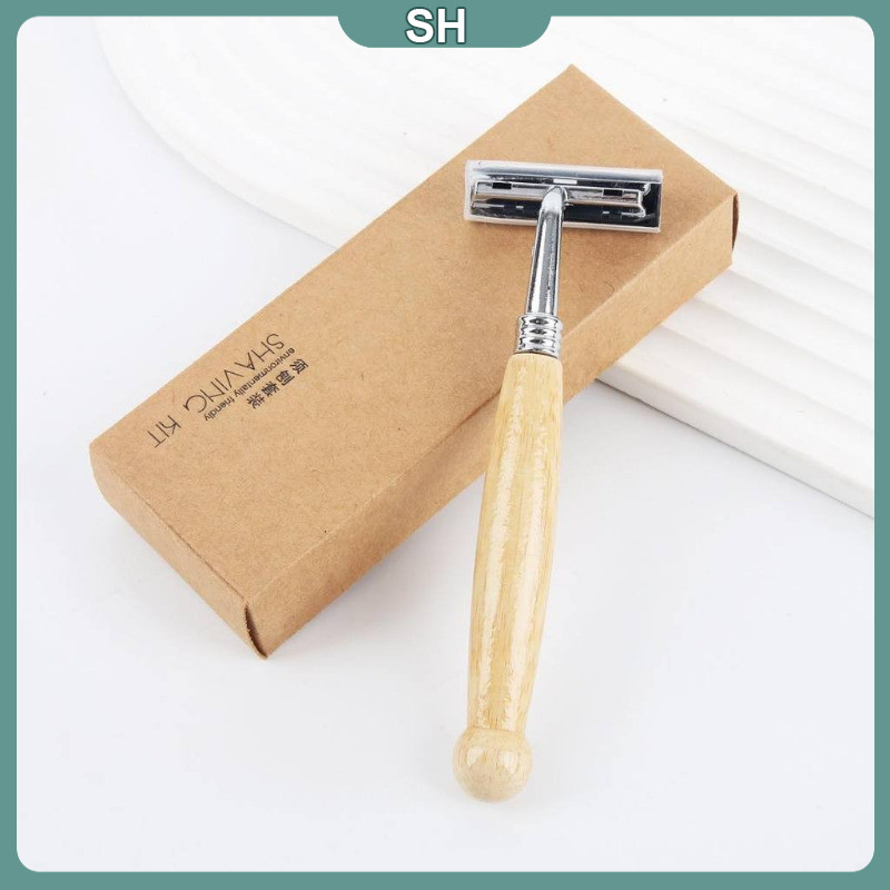 1pc Eco Bamboo Razor for Men and Women Bamboo Safety Refillable Razor ...