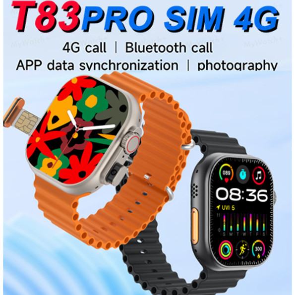 【SIM 4G Watch】T83 Pro Smart Watch with Sim Slot and Bluetooth 4G Smart ...