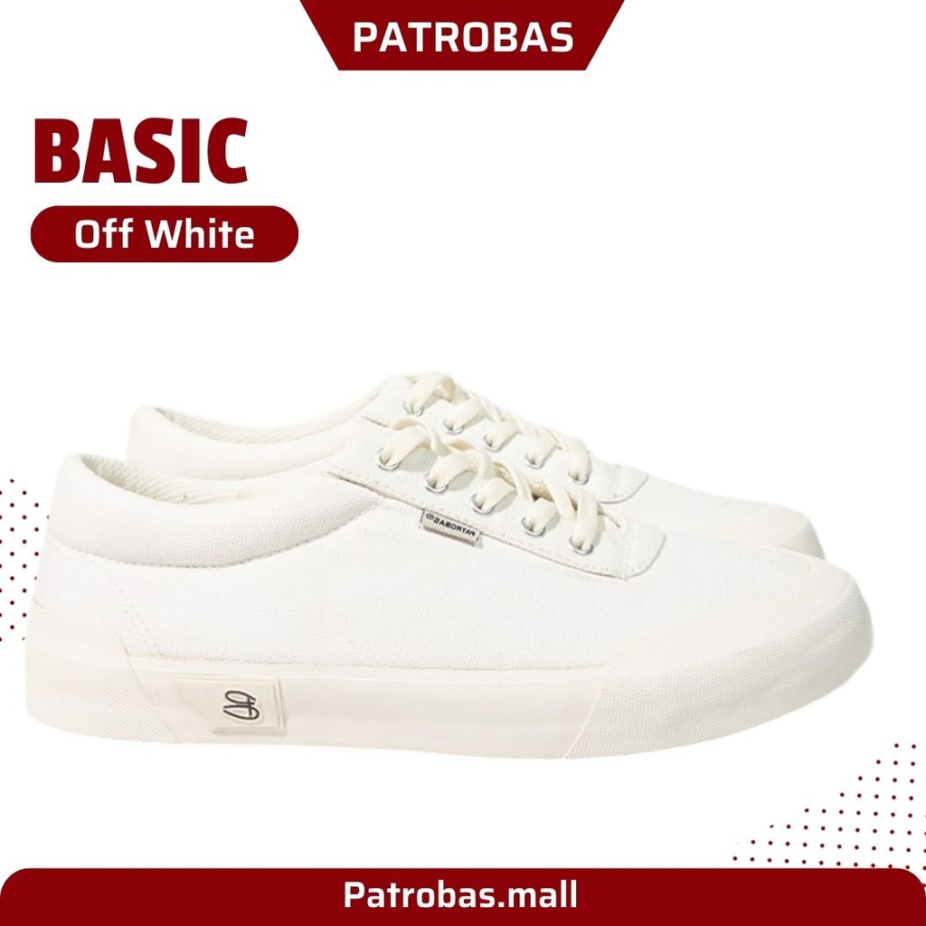PUTIH Patrobas Basic Off White Original Plain White Men's Women's ...