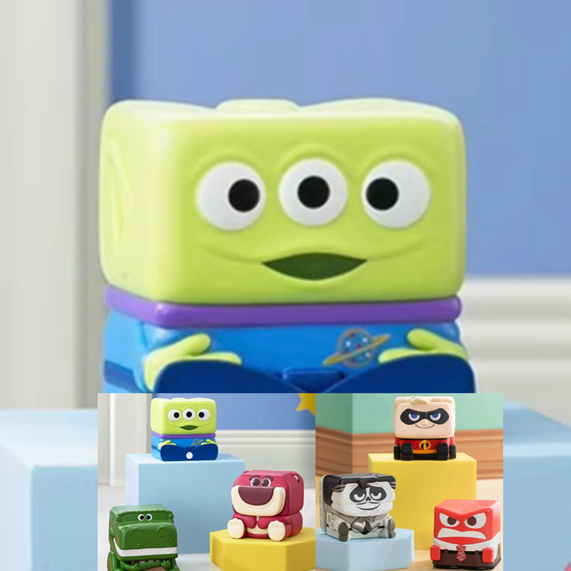 [Optional Styles]POPMART Disney Pixar POP CUBE-1-2-3 Series Blind Box ...