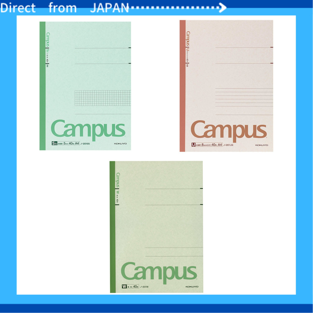 KOKUYO Campus Note A4 5mm 40 Sheets No-201S5N ,5mm grid,Extra thick ...