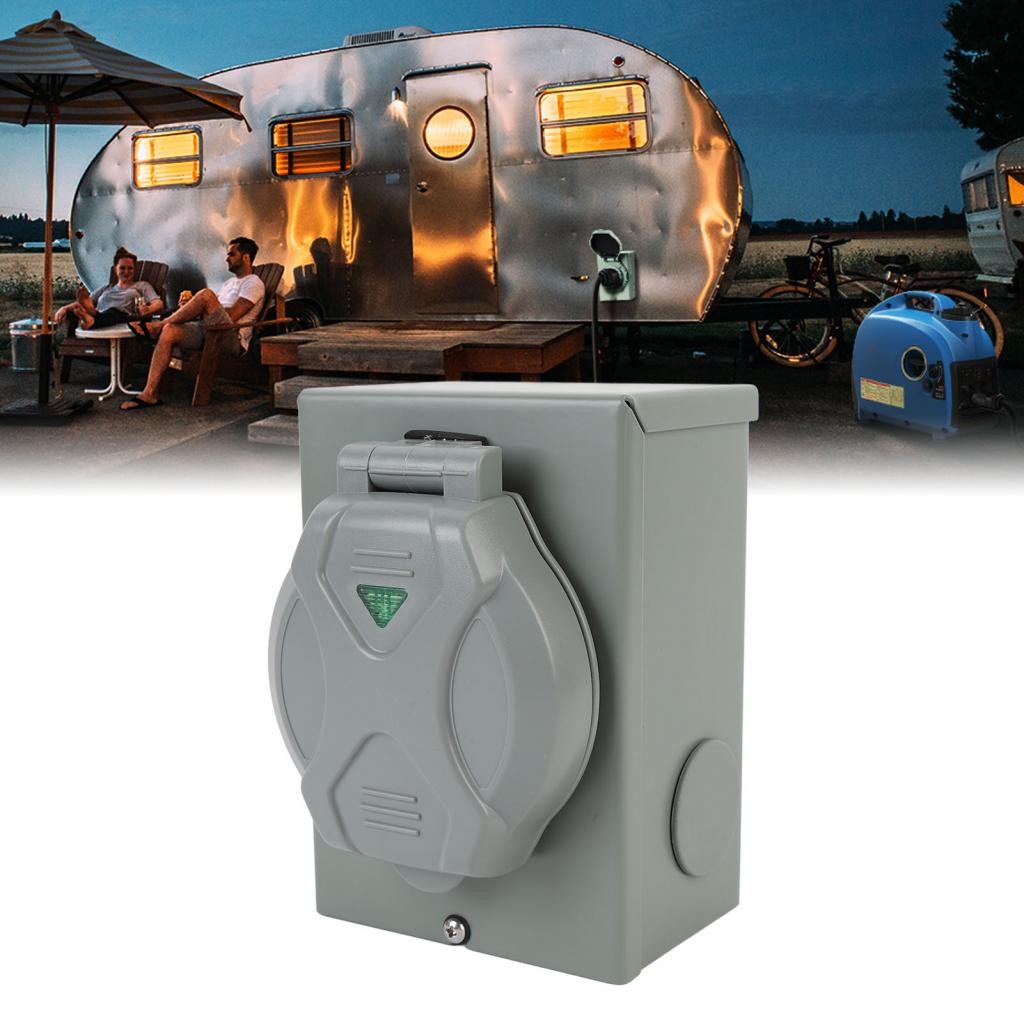 Newlanrode RV Power Inlet Plug Secure Connection 30 Amp Generator for ...