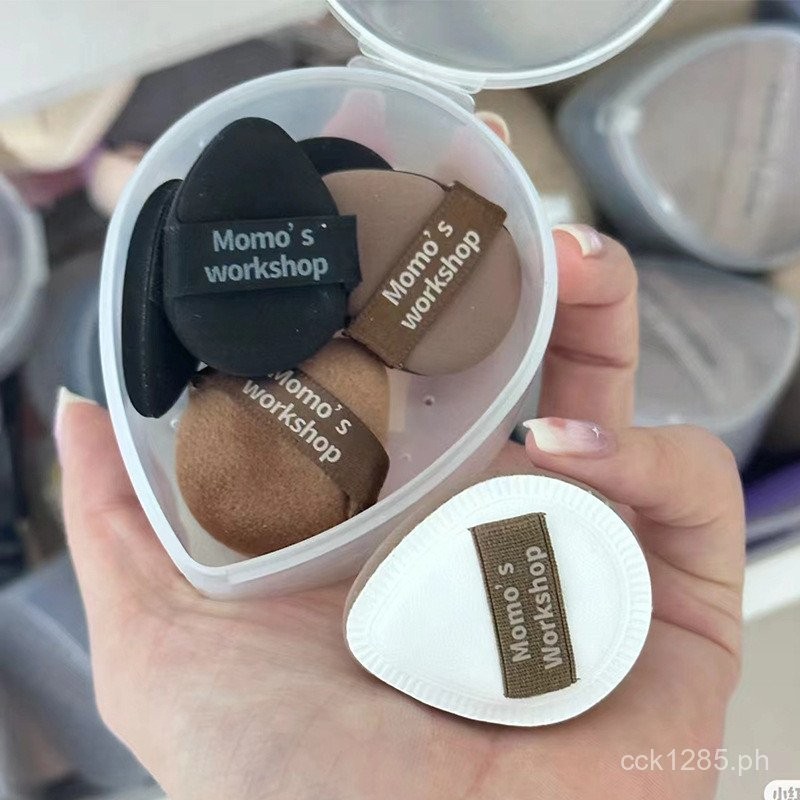 One-size-fits-all Puff Foundation Makeup Black Creamy Sponge Flat Head ...