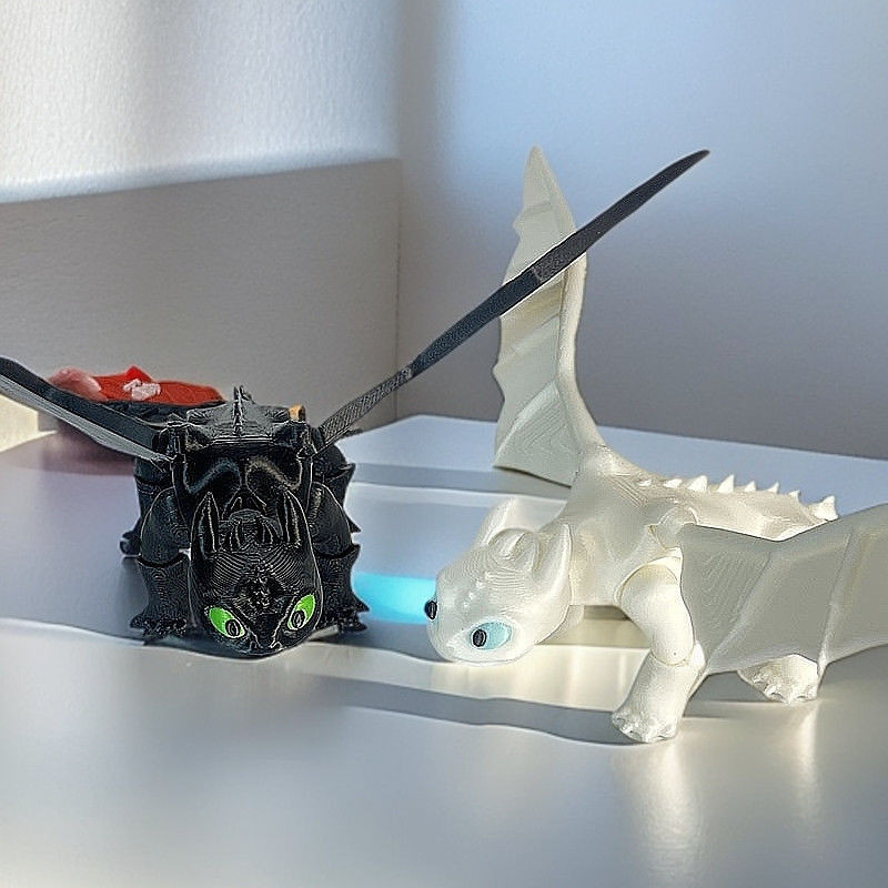 Toothless Dragon 3D Printing Model Toys How To Train Your Dragon Action ...