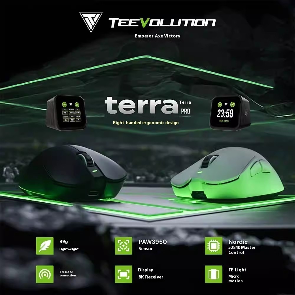 TEEVOLUTION XD9PT Wireless Mouse PAW3950 Three-Mode Game Mouse | Shopee ...