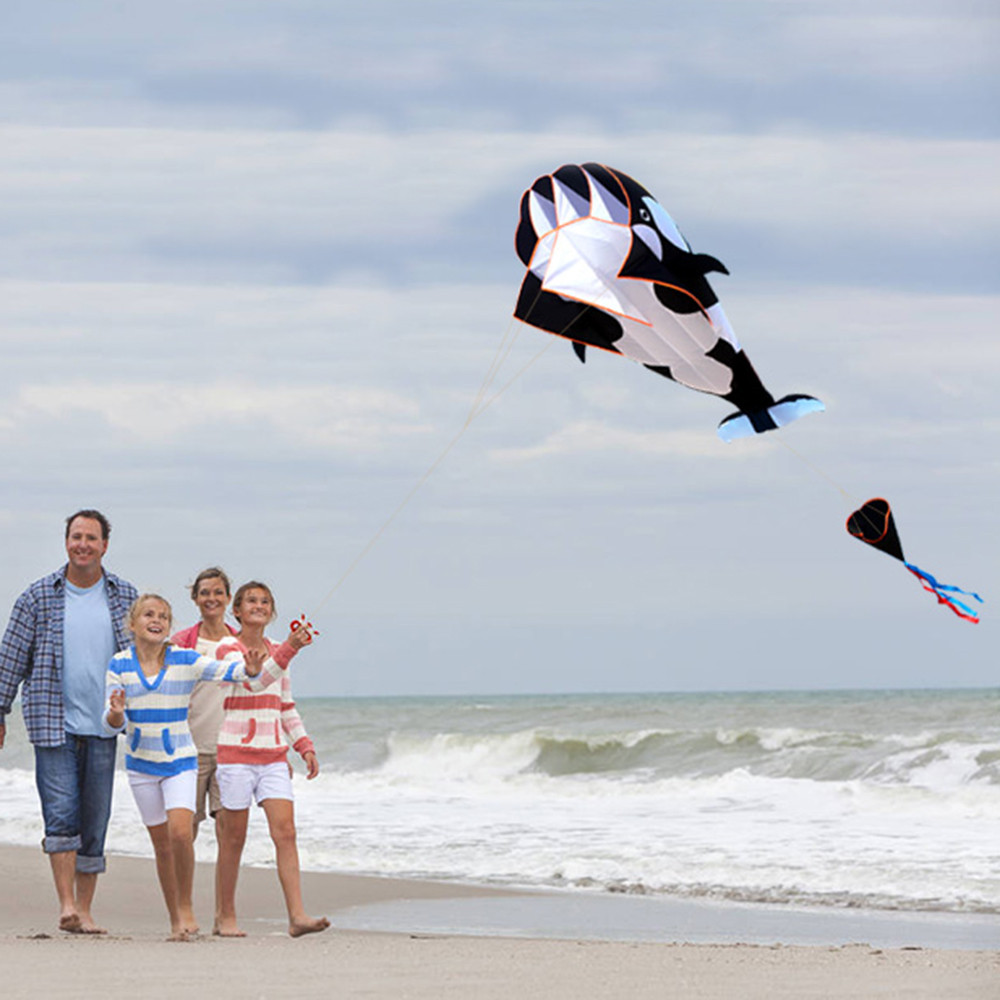 gohiking.ph 3D Kite Huge Frameless Soft Parafoil Giant Whale Flying ...