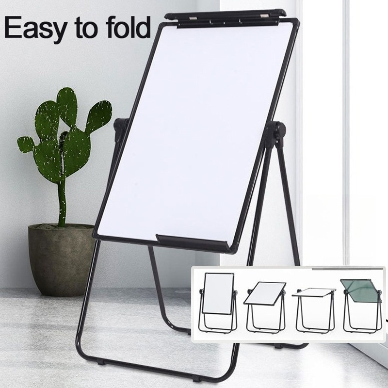 Magnetic Standing White Board Foldable Dual sided Whiteboard Adjustable ...