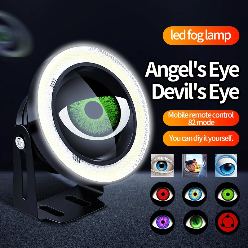 2pcs Devil's Eye LED Car Dynamic HeadLamps Angel Eyes lamp Waterproof ...