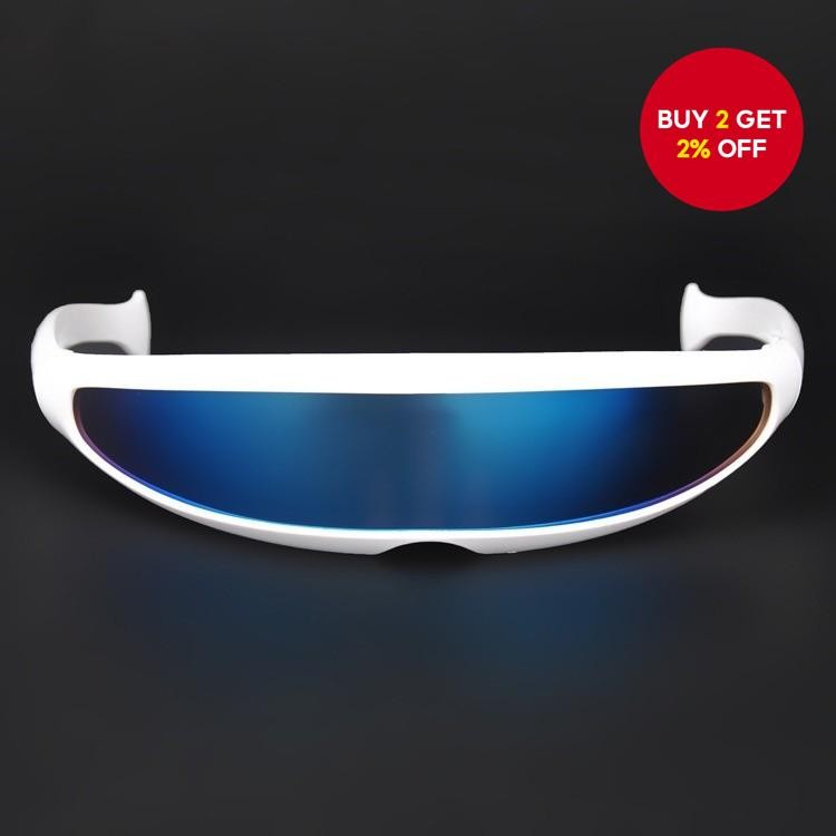 X-Men Cyclops Visor Sunglasses | UV400 Mirrored Lens Lightweight Frame ...