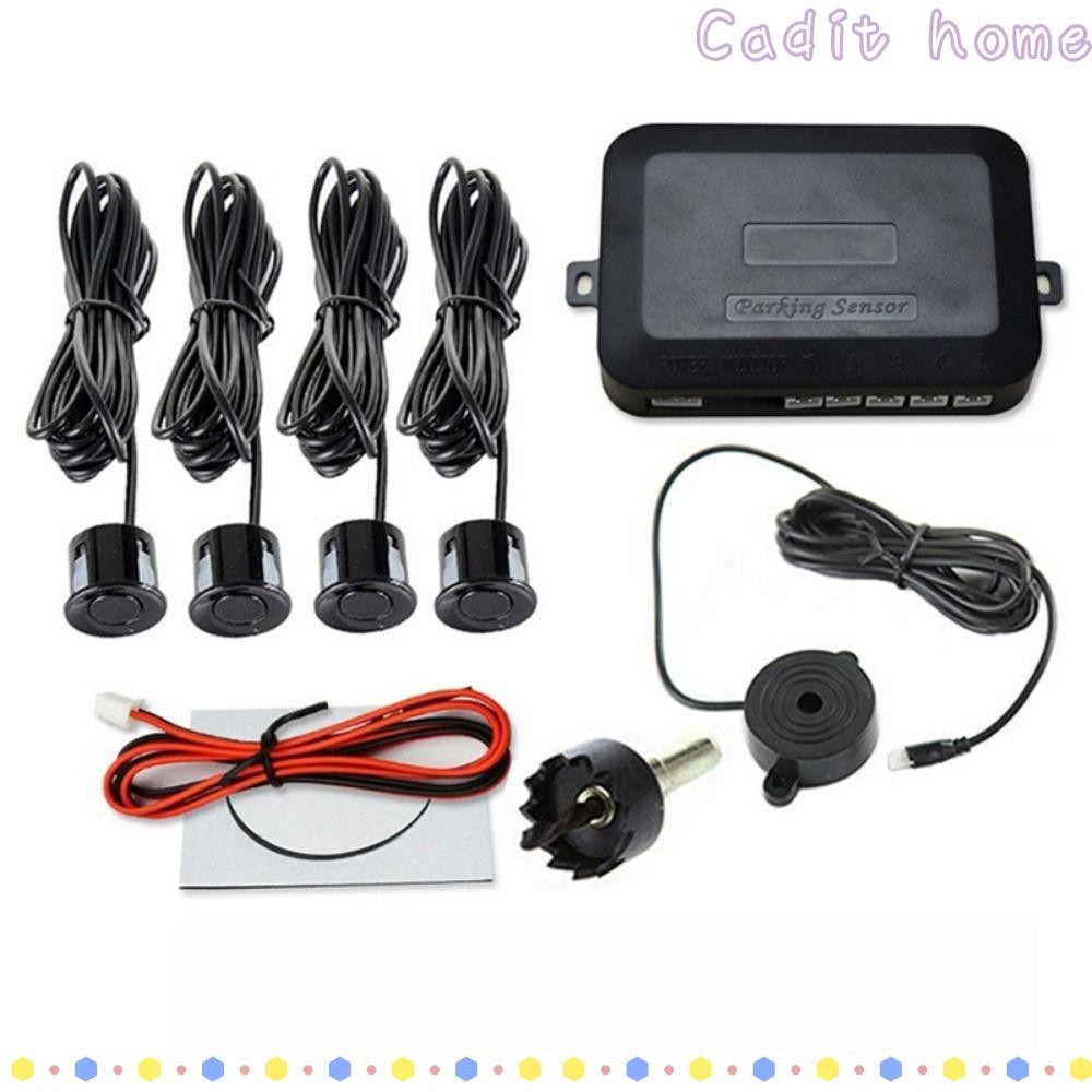 CADIT Parking Sensor Kit, With 4 Sensors Buzzer Reverse Radar Sound ...