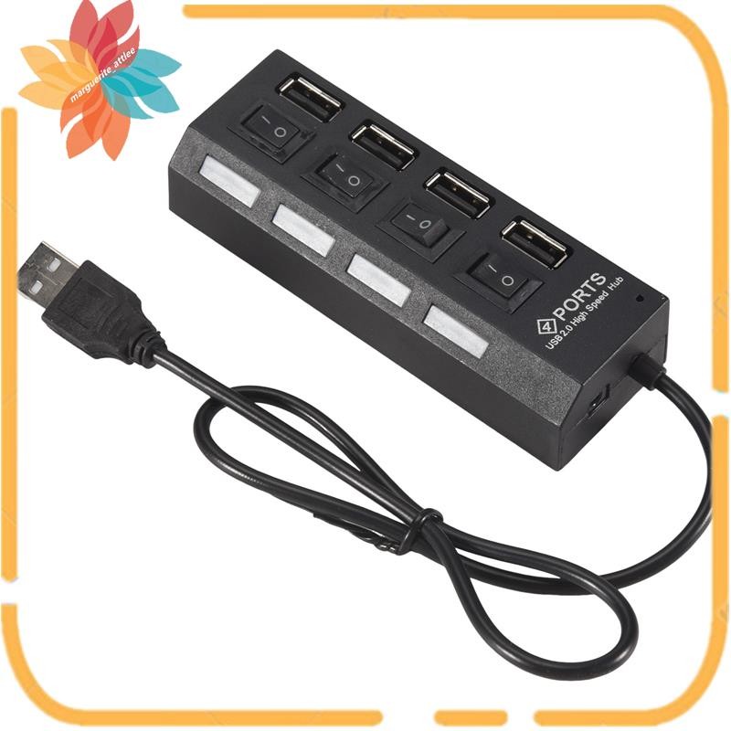 USB4 port 2 Splitter with switch HUB 4-hole switch HUB USB2.0 hub ...