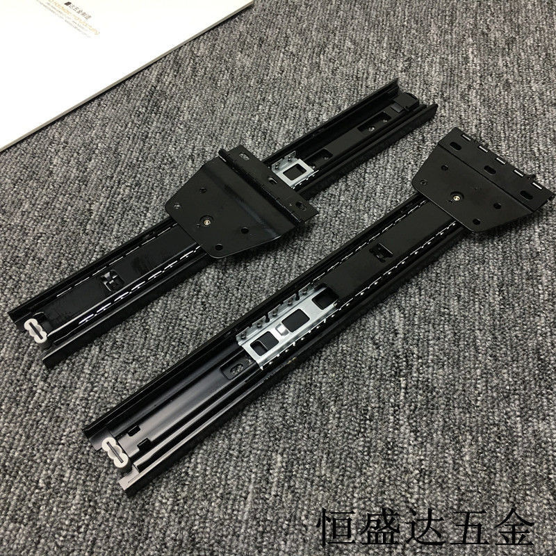 Thickened Three-Section Flip Panel Hinge Sliding Rail Wardrobe Folding ...