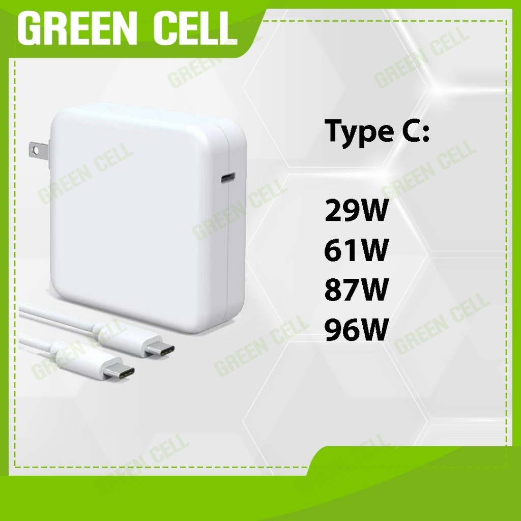 30W/61W/87W/96W USB C Type-C Power Adapter Charger with Type C to Type ...