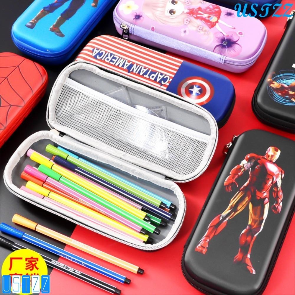 USTZZ Marvel Avengers Pencil Box, Iron Man Spider-Man Avengers Pencil ...