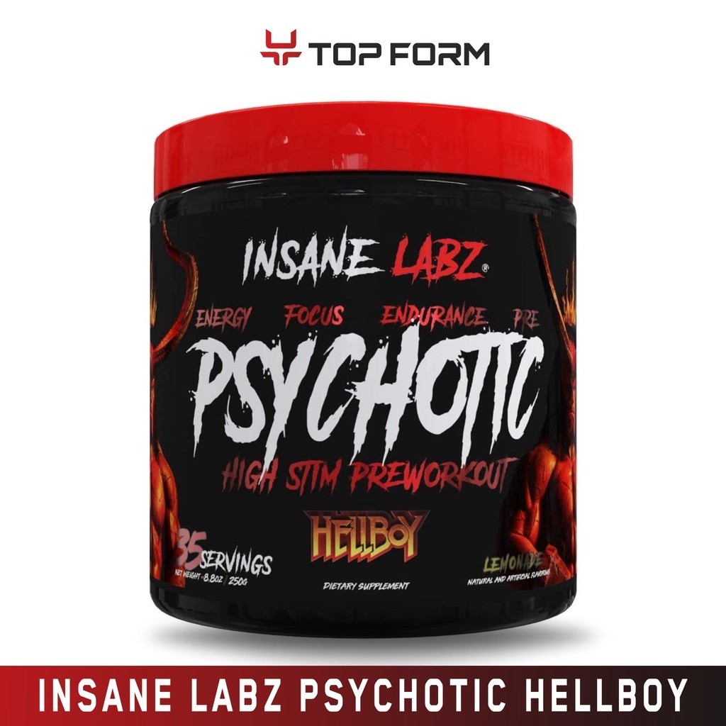 Insane Labz Psychotic Hellboy-Pre Workout Powder (35 Servings) | Shopee ...