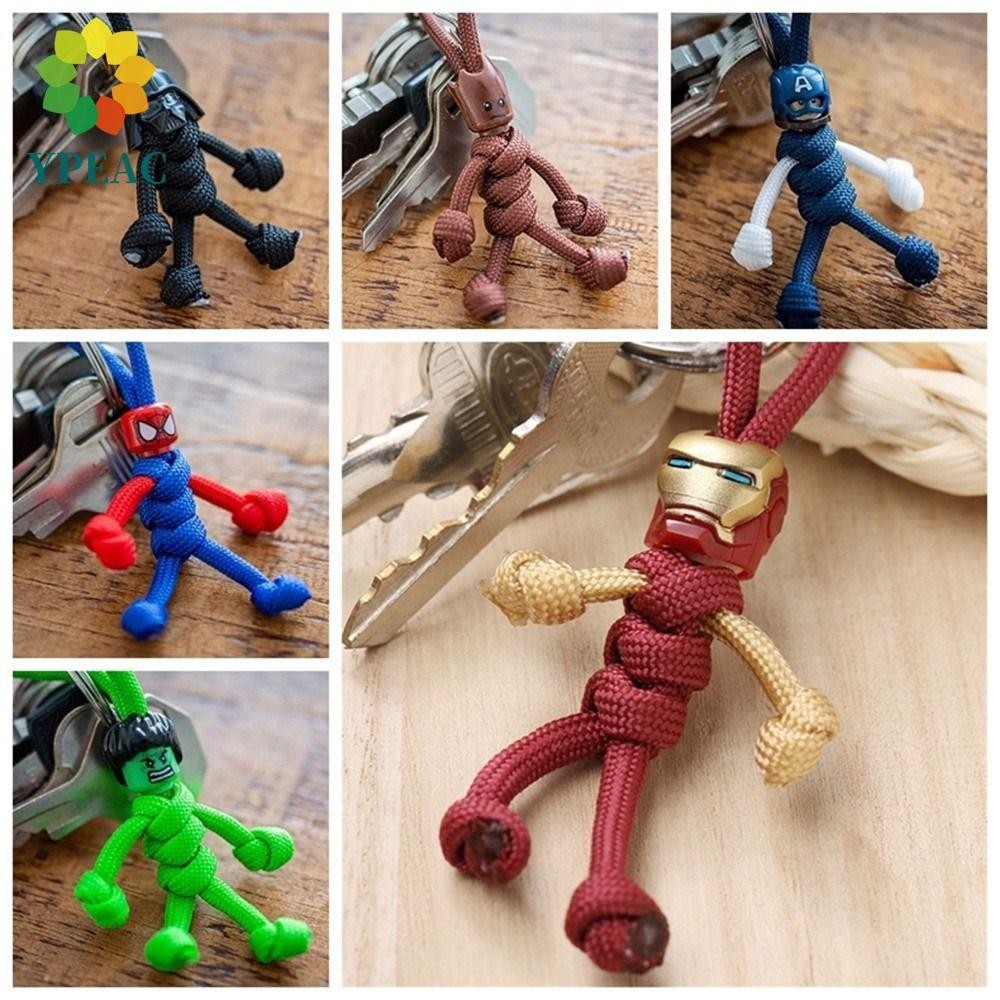 YPEAC Braided Rope Paracord, Marvel Anime Movie Dolls Umbrella Rope ...