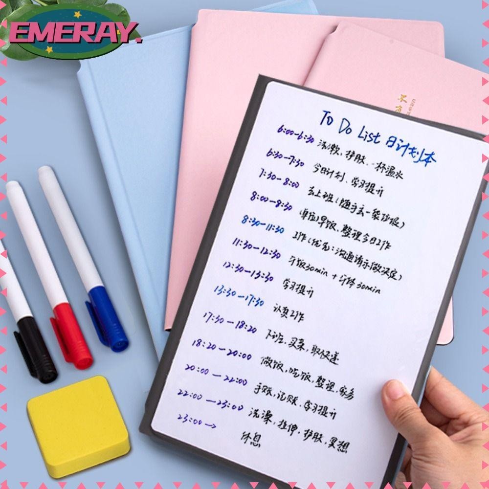 EMERAY With Whiteboard Pen Erasing Cloth Portable Stylish Weekly ...