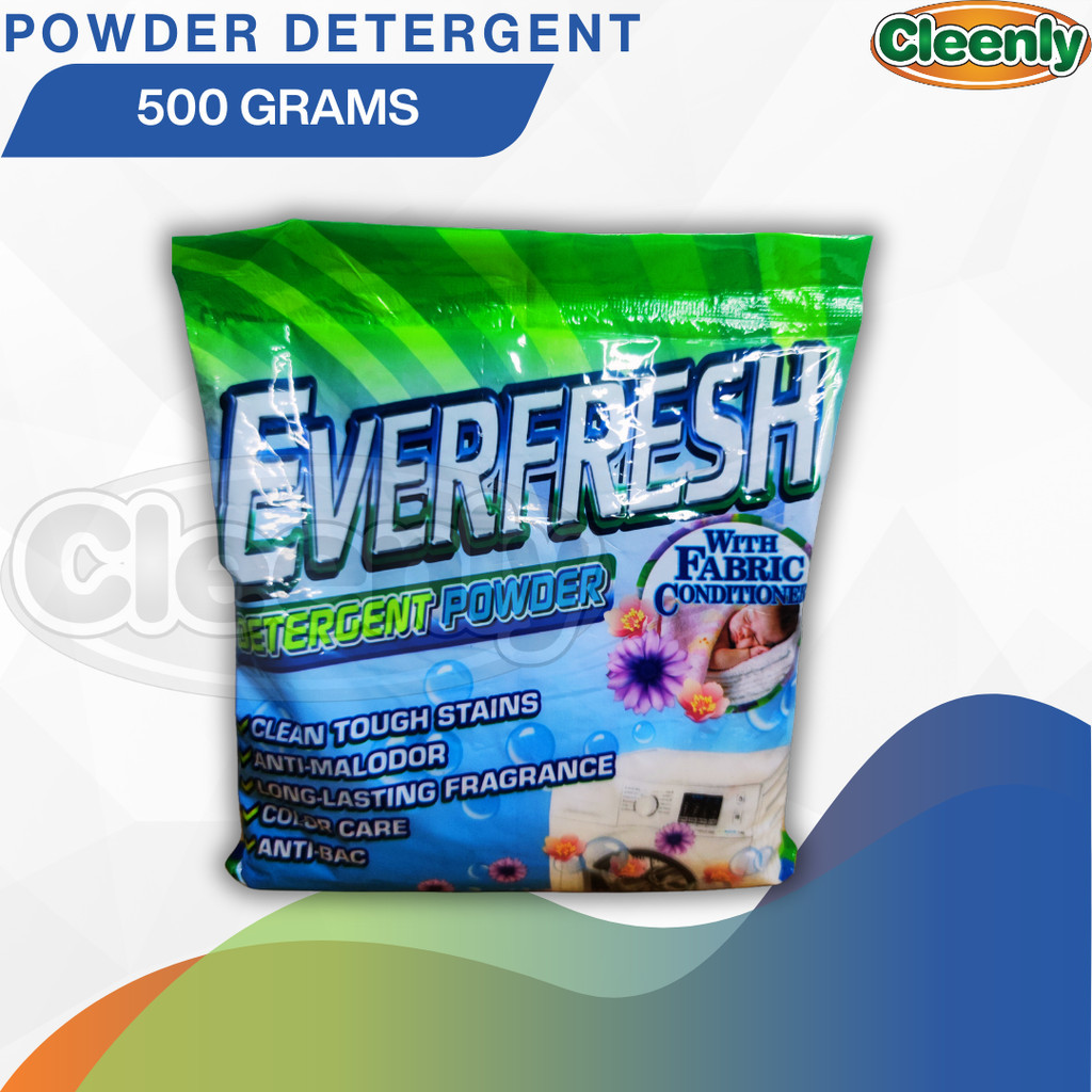 EVERFRESH Detergent Powder with Fabcon - 500 GRAMS | Shopee Philippines