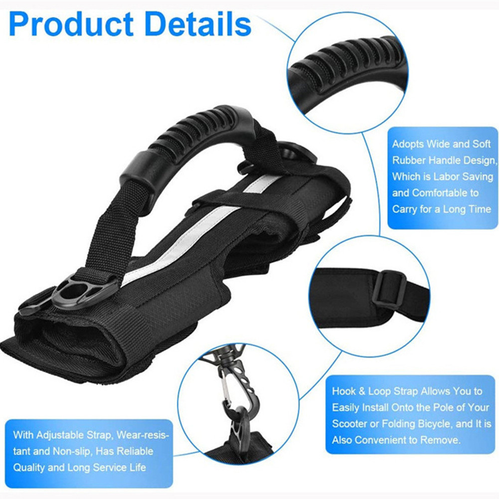Bicycle Carrier Handle Folding Bike Frame Handle Bike Handle Strap ...