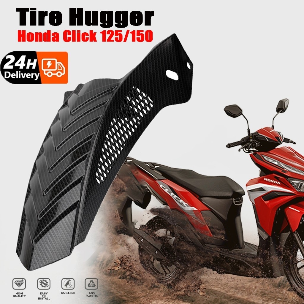 New Tire Hugger Carbon Fiber Mud Guard For Honda Click 125/150 game ...