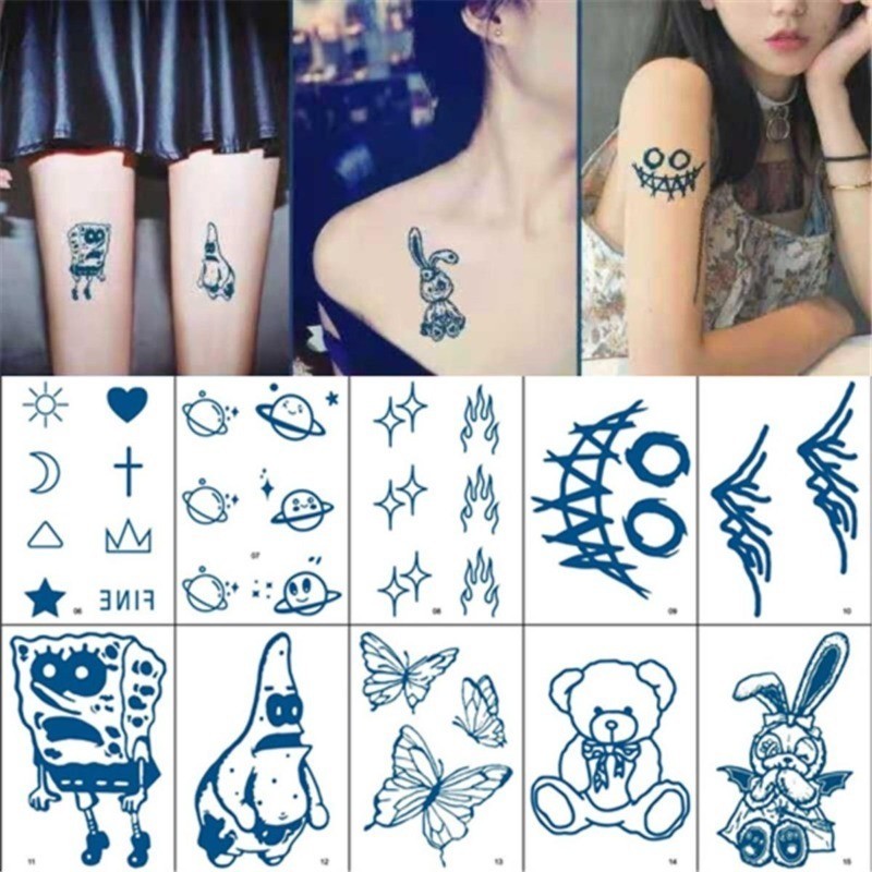 Tattoo Lasts To 15 Days Tattoo Sticker Body Art Arm Fake Tattoos ...