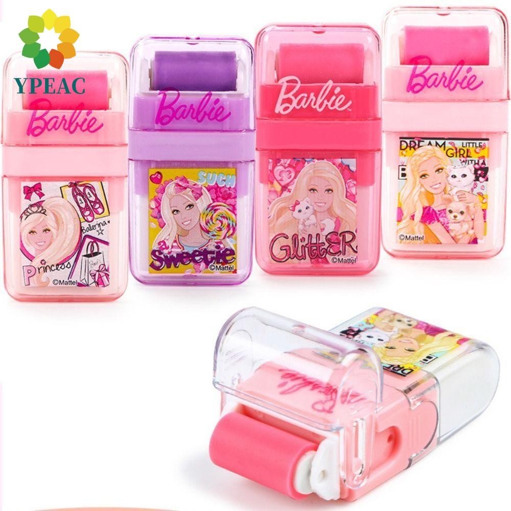 YPEAC Pink Barbie Roller Eraser, Pink Barbie Cleaning Function Erasers ...