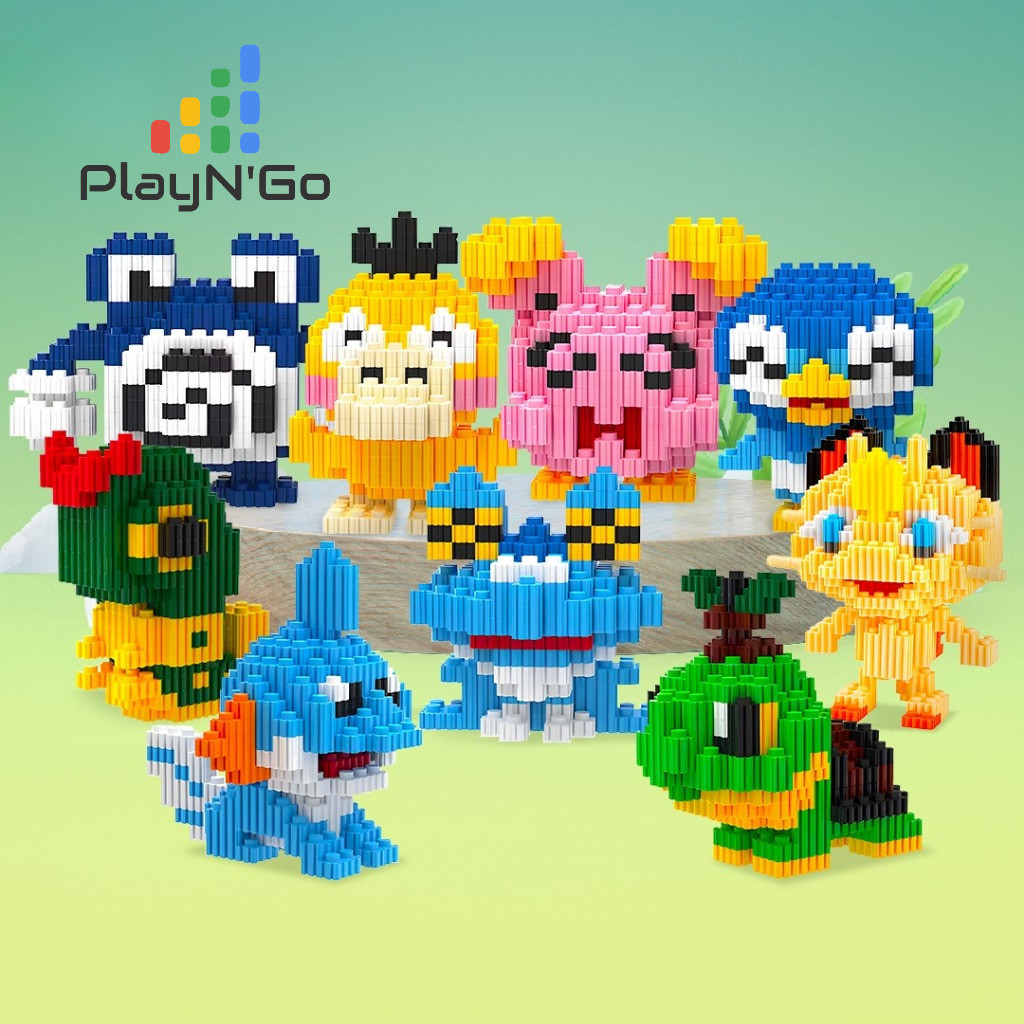 Original Nano Blocks Bricks Pokemon Series Mini 3D Model, Building ...