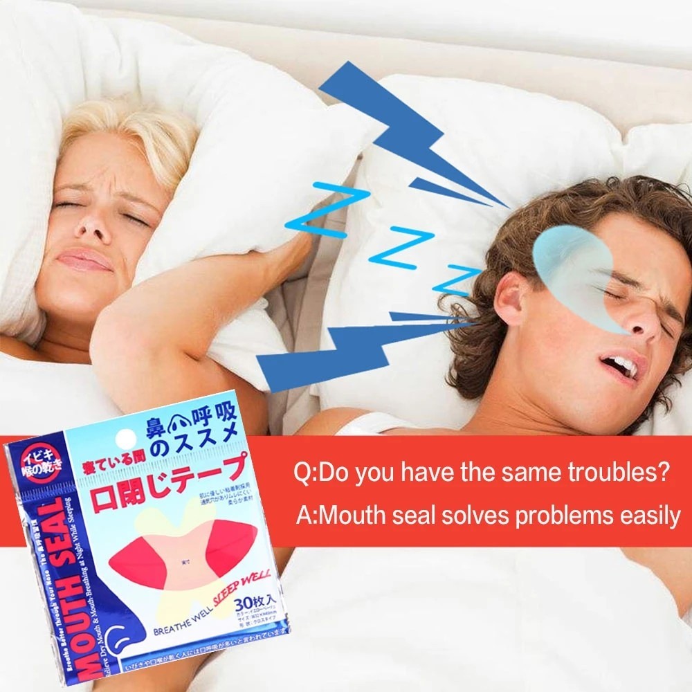30PCS Mouth Tape Self-Care of Anti Snore Stickers Anti-snoring Adults ...