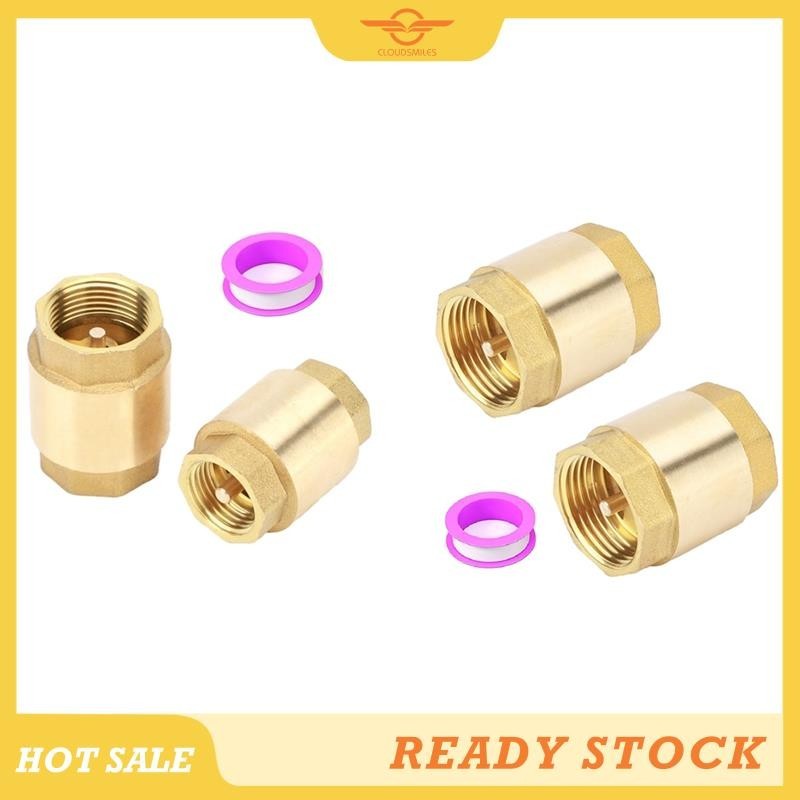 [CloudsMiles] 2PCS NPT Female Thread Spring Check Valve, Solid Brass ...