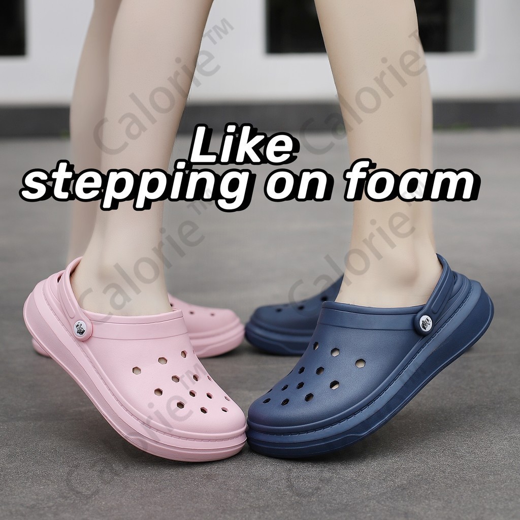 Calorie Clogs Fashion Thick Comfortable Bottom Beach Sandals For Unisex ...