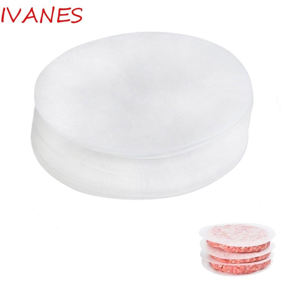 IVANES 200Pcs Parchment Papers, Square/Round Sheets Non Stick Hamburger ...