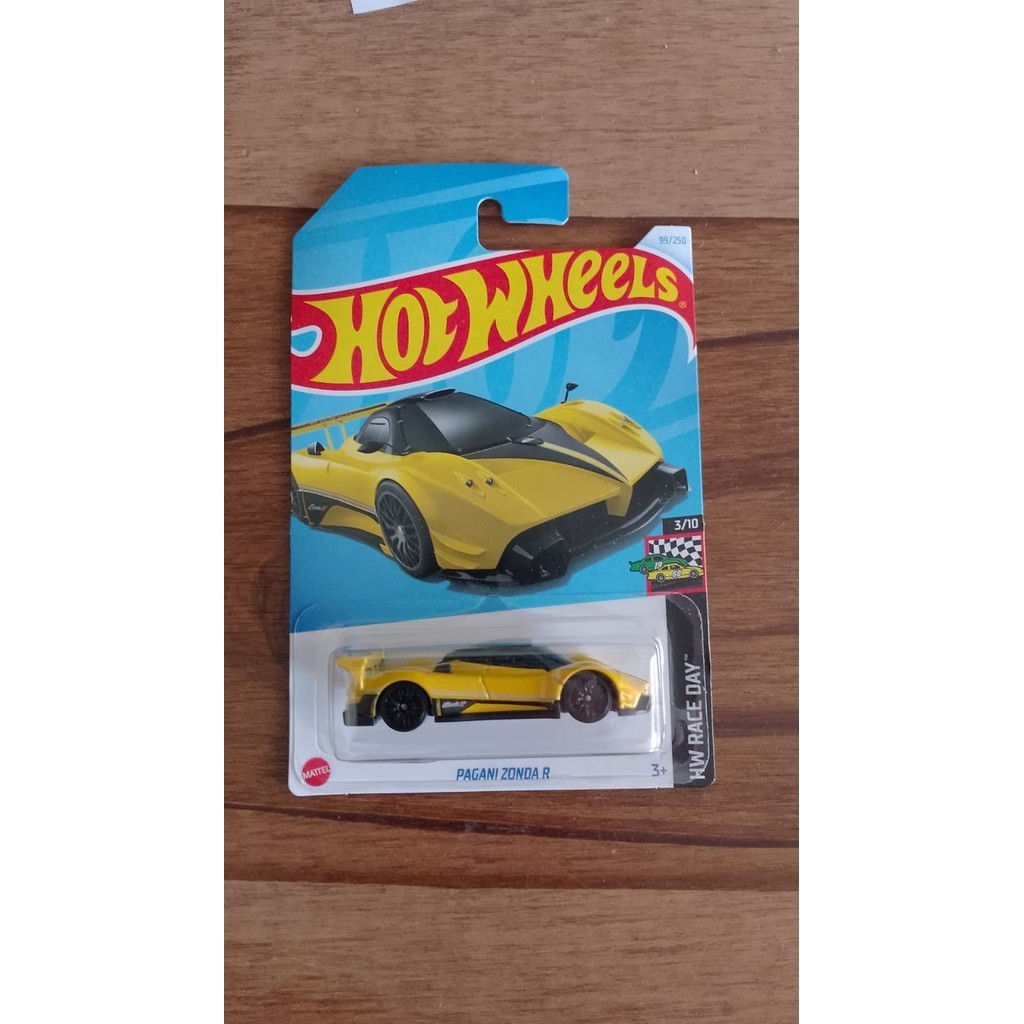 Hotwheels PAGANI ZONDA R Yellow ORIGINAL MATTEL | Shopee Philippines