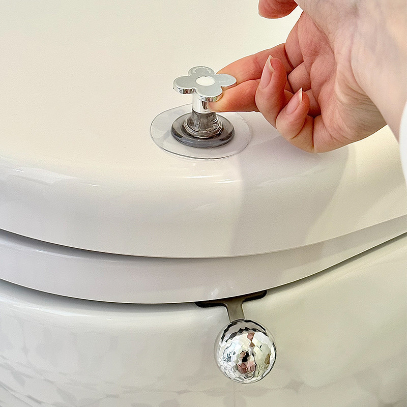 Cute Flower Toilet Lid Lifter Bathroom Toilet Lid Carrying Handle Anti ...