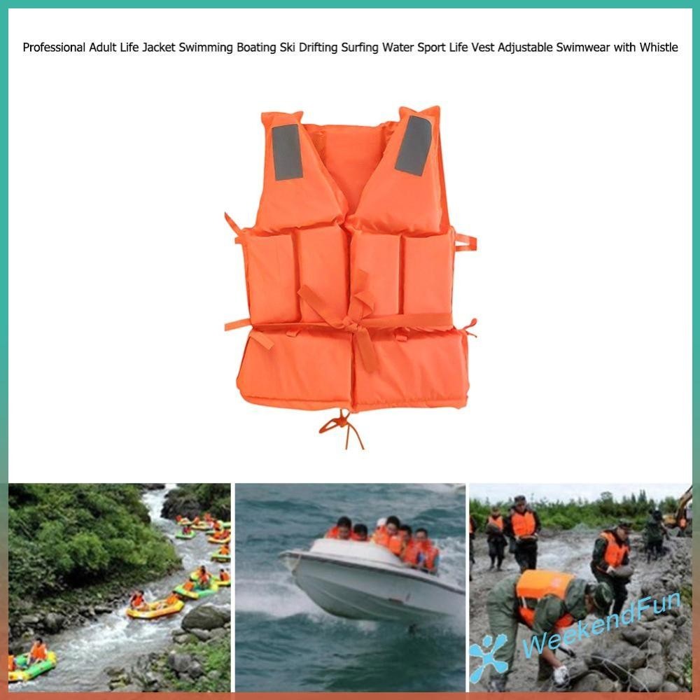 WE★ Professional Life Jacket Swimwear Adult Water Sports Drifting ...