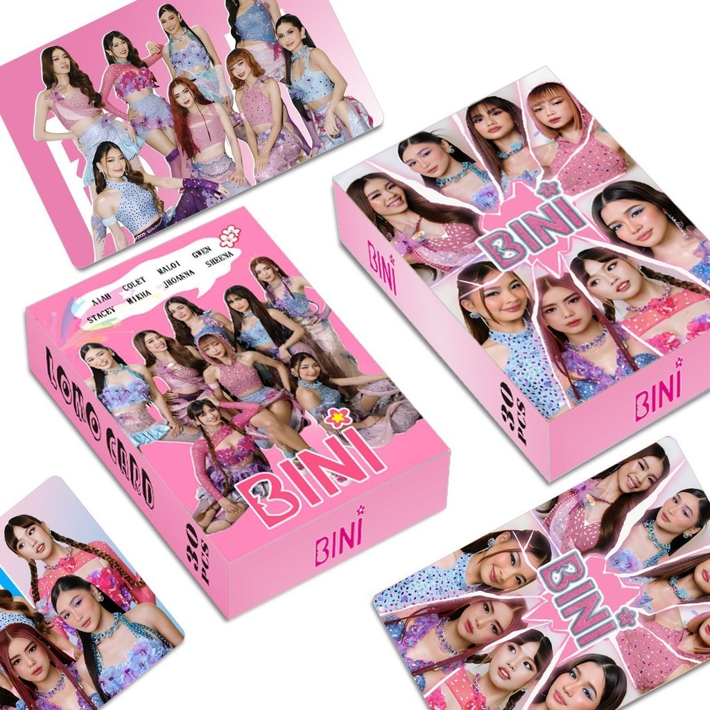BINI Photocards Biniverse CHERRY ON TOP Laser Hologram Lomo Cards Aiah ...