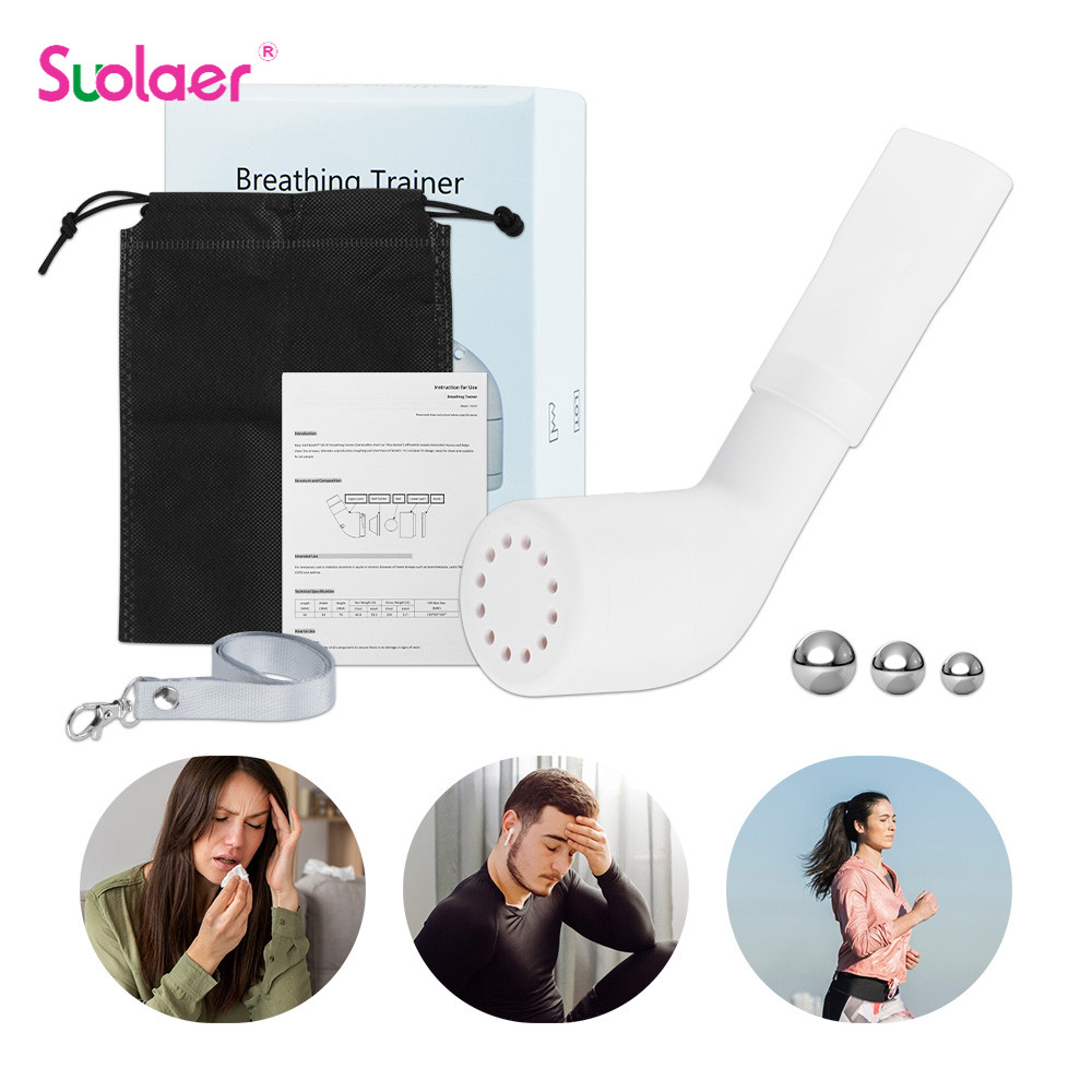 Suolaer Outdoor Handheld Lung Breathing Trainer Breathing Exercise ...