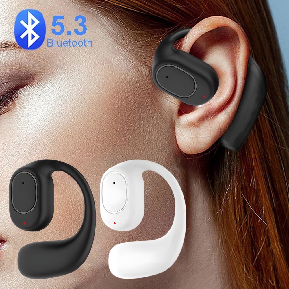In Ear Bluetooth 5.3 Business Headset / Wireless Hanging Ear Touch Earbuds / Ear-hook Noise ...