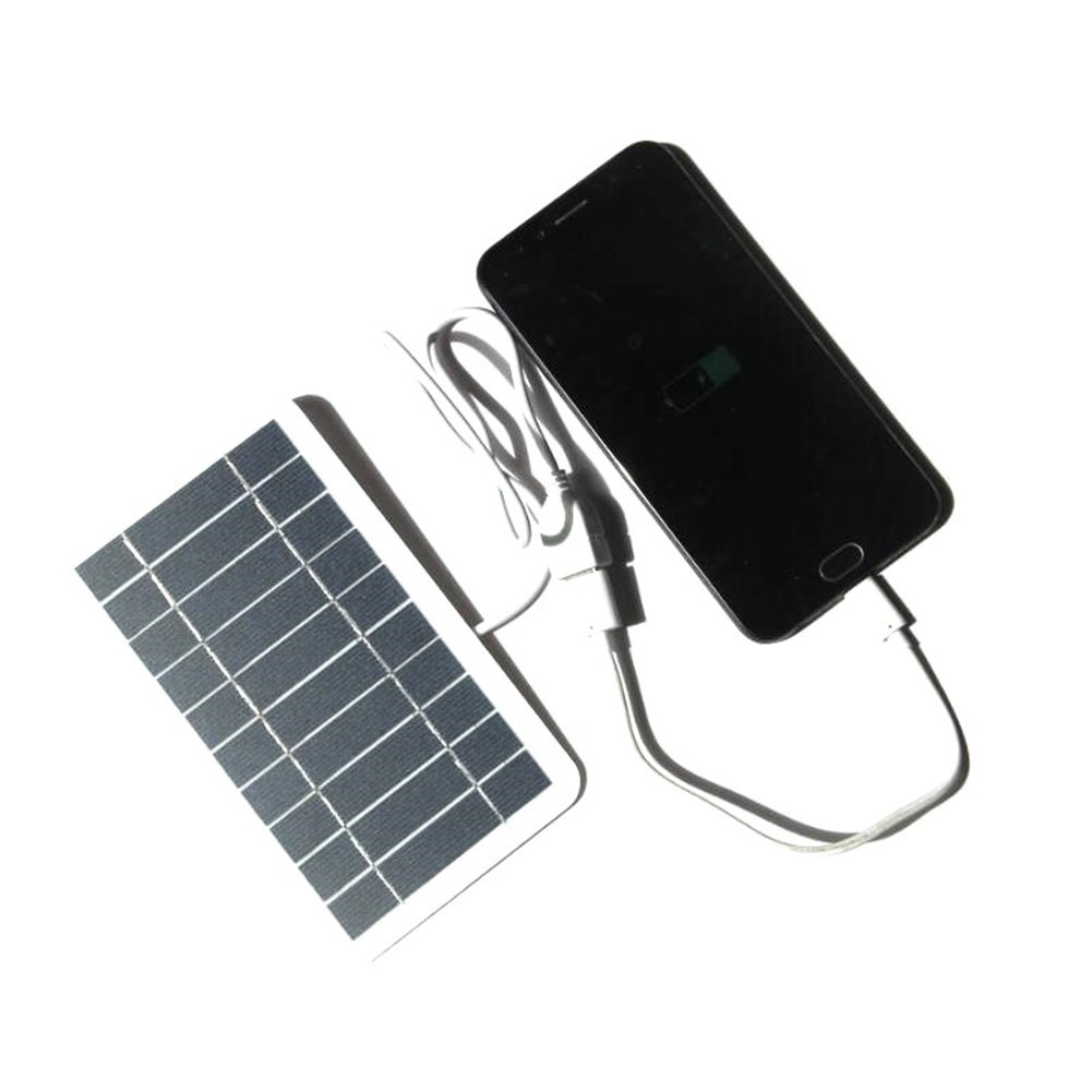 Solar Panel Fast Charging Lightweight USB Output 2W 5V Solar Panel ...