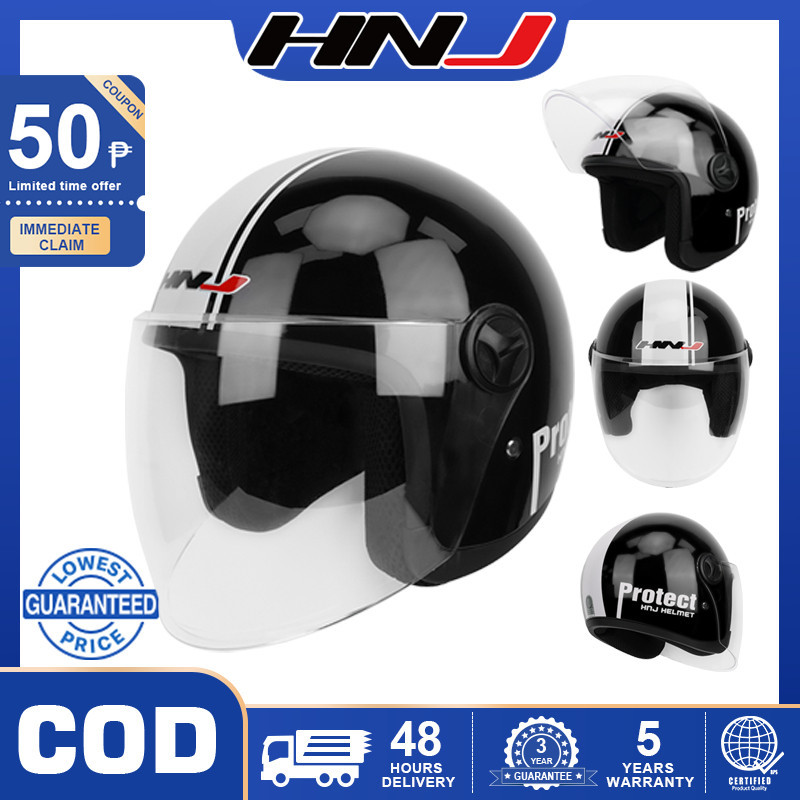 HNJ A922 classic half face helmet motorcycle open helmet for women or ...