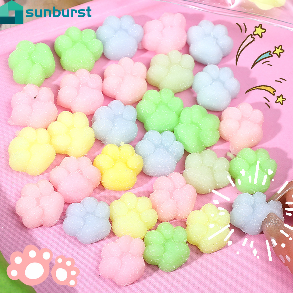 10Pcs/bag Mini Cat Paw Squeeze Toy - Stress Relief Decompression Toy ...