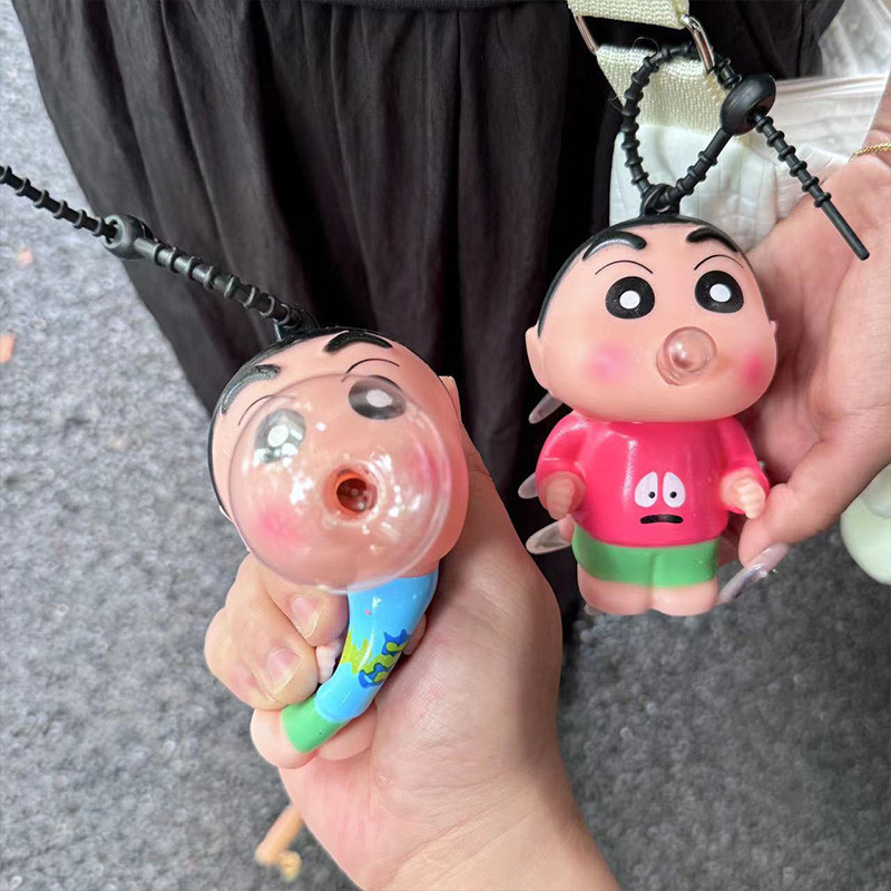 Crayon Shin-chan Spit Bubble Doll Toys Squishy Toys Pinch Slow Rebound ...