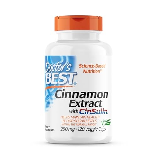 Doctor's Best Cinnamon Extract with Cinsulin 250 mg - 120 Veg Caps ...