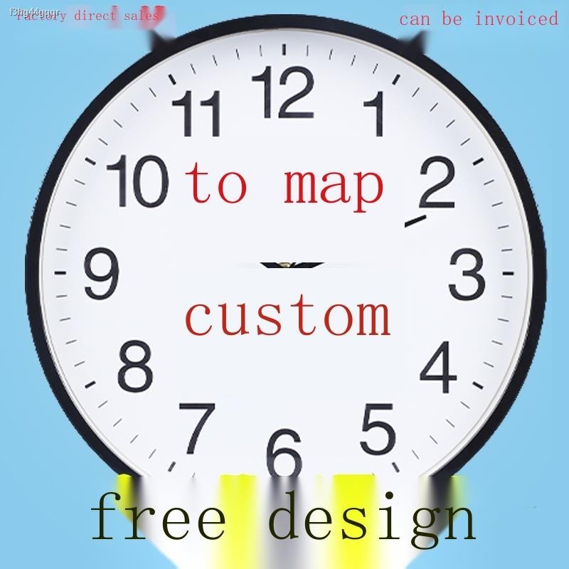 COD/Wall clock to map custom clock private enterprise LOGO design ...