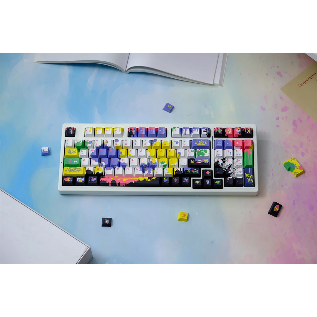 Graffiti Keycaps 151 Keys Cherry PBT Personalized Keycaps Suitable for ...