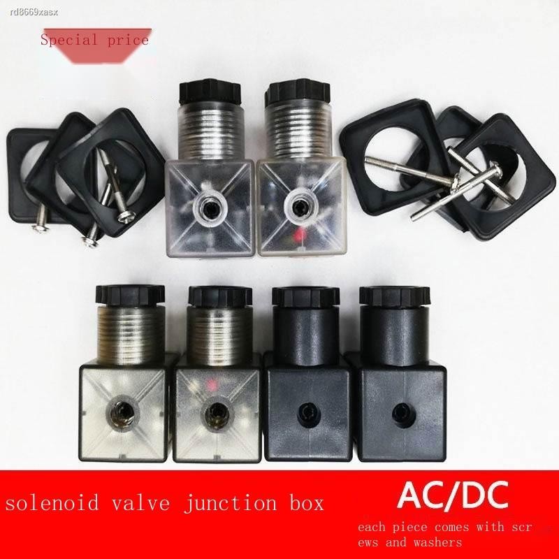 Hydraulic solenoid valve with indicator plug electromagnet coil ...