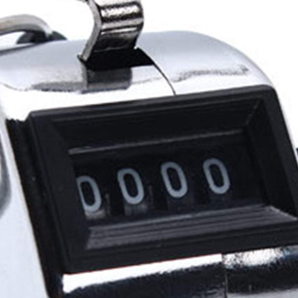 Metal Handheld Tally Counter 4-Digit Number Count Clicker Counter Hand ...