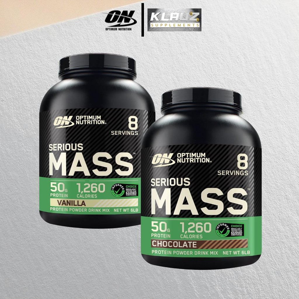 Optimum Nutrition Serious Mass Gainer Whey Protein (6lbs & 12lbs ...