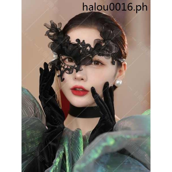 Mask Adult Half-Face Female Black Lace Fake Mask Unique Masquerade ...