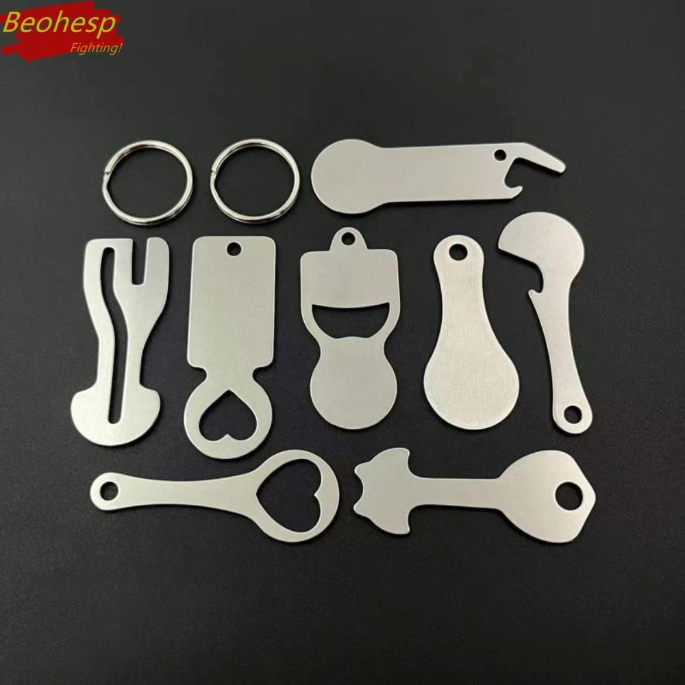 BEOHESP Release Key Keychains, Stainless Steel Anti Loss Shopping ...