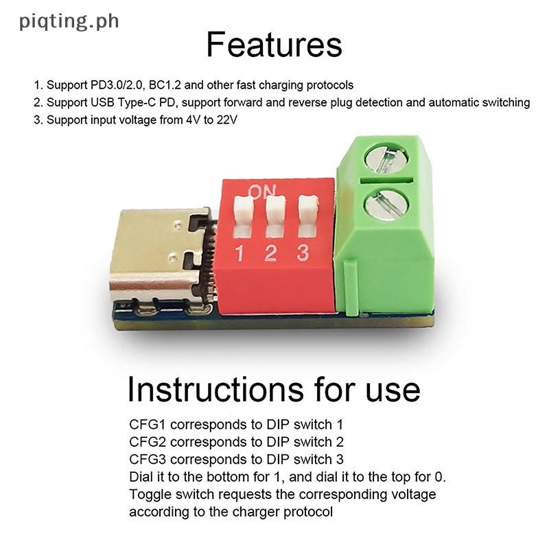 PP 5-20V PD Fast Charging Test Board Adjustable PD Trigger Board Module ...